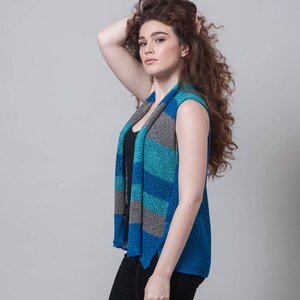 Summer Knits, Sleeveless Knit, Boho Tops, Crochet Top, Cotton Summer ...