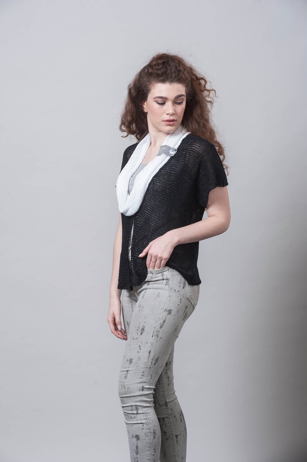 Bohemian Clothing, Fashion Knit, Boho Tops, Short Sleeve Knit, Loose ...