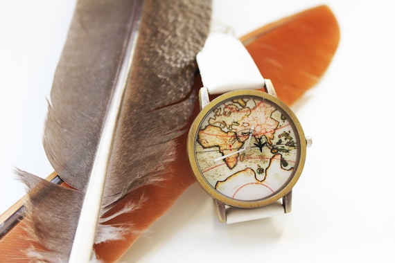 Personalised Asian Map Watch Worldmap Watch. Travellers Map | Etsy