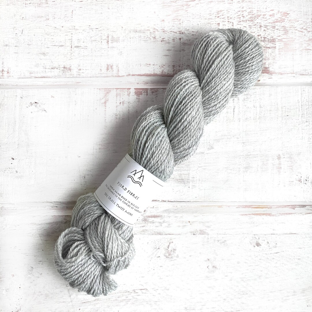 Light Grey Heathered Yarn Natural Undyed Yarn Sock Yarn Norwegian Wool ...