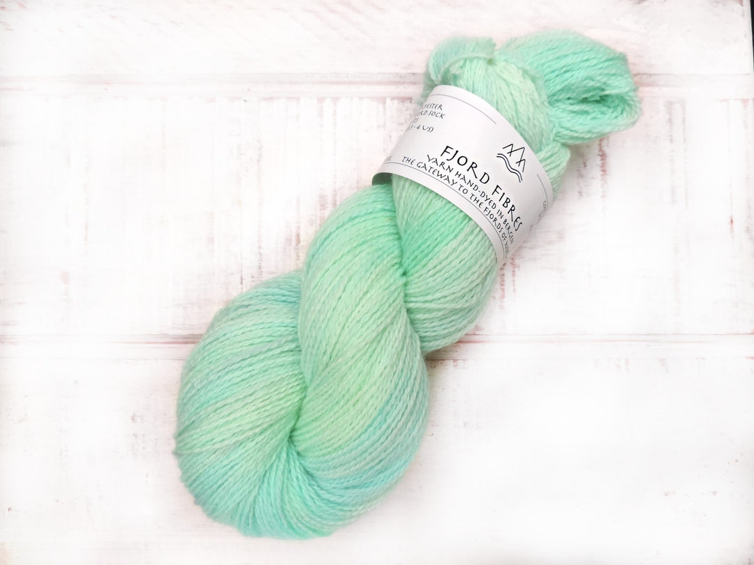 Iced Mint - Hand Dyed Yarn - Variegated Yarn - Sock Yarn - Norwegian ...
