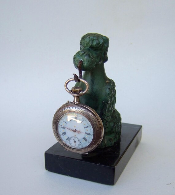 Antique FRENCH POCKET WATCH Stand /Display Holder 19… - Gem