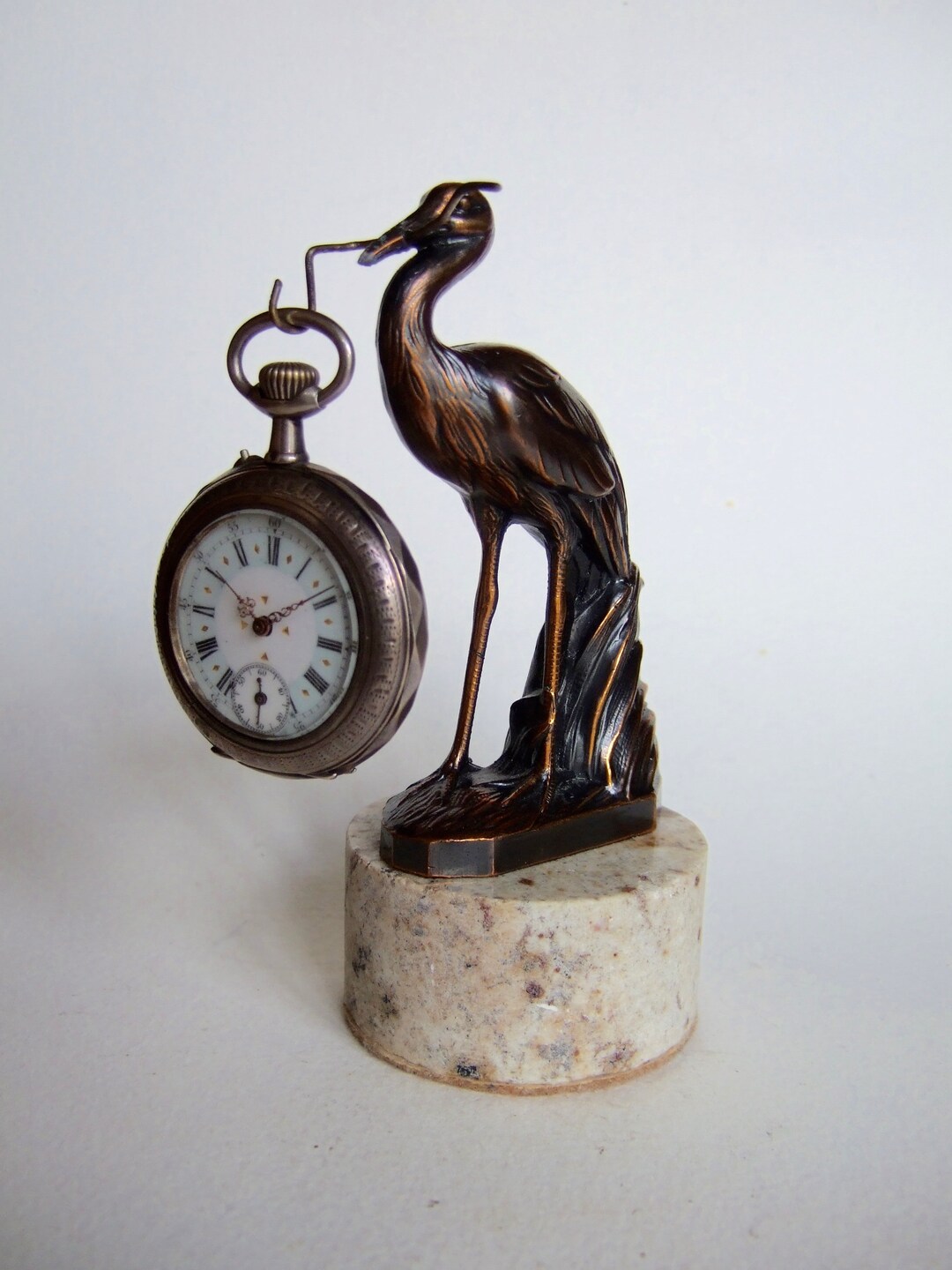 STUNNING ANTIQUE FRENCH Pocket Watch Stand, Display, Holder Circa 1930 ...