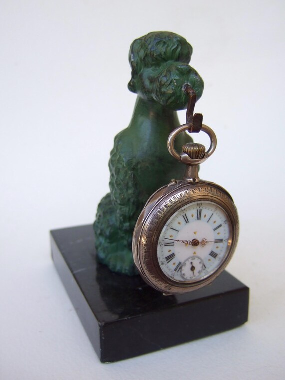 Antique FRENCH POCKET WATCH Stand /Display Holder 19… - Gem