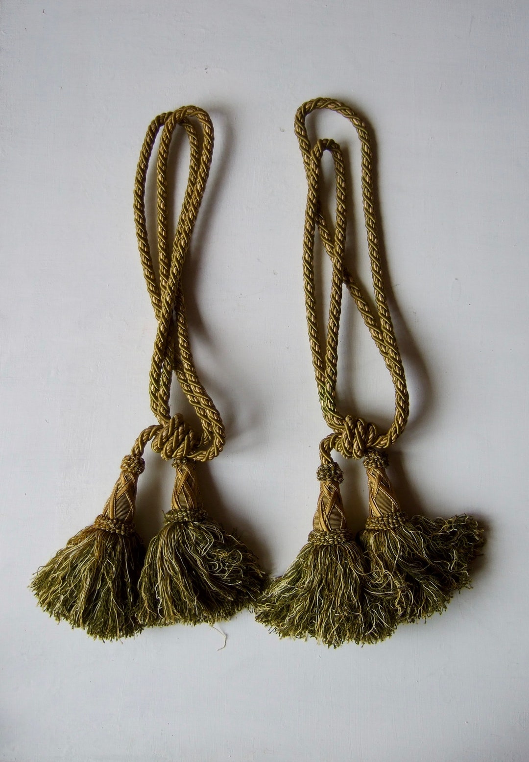 Large Pair Antique Vintage French Drapery / Curtain Tie Backs - Etsy
