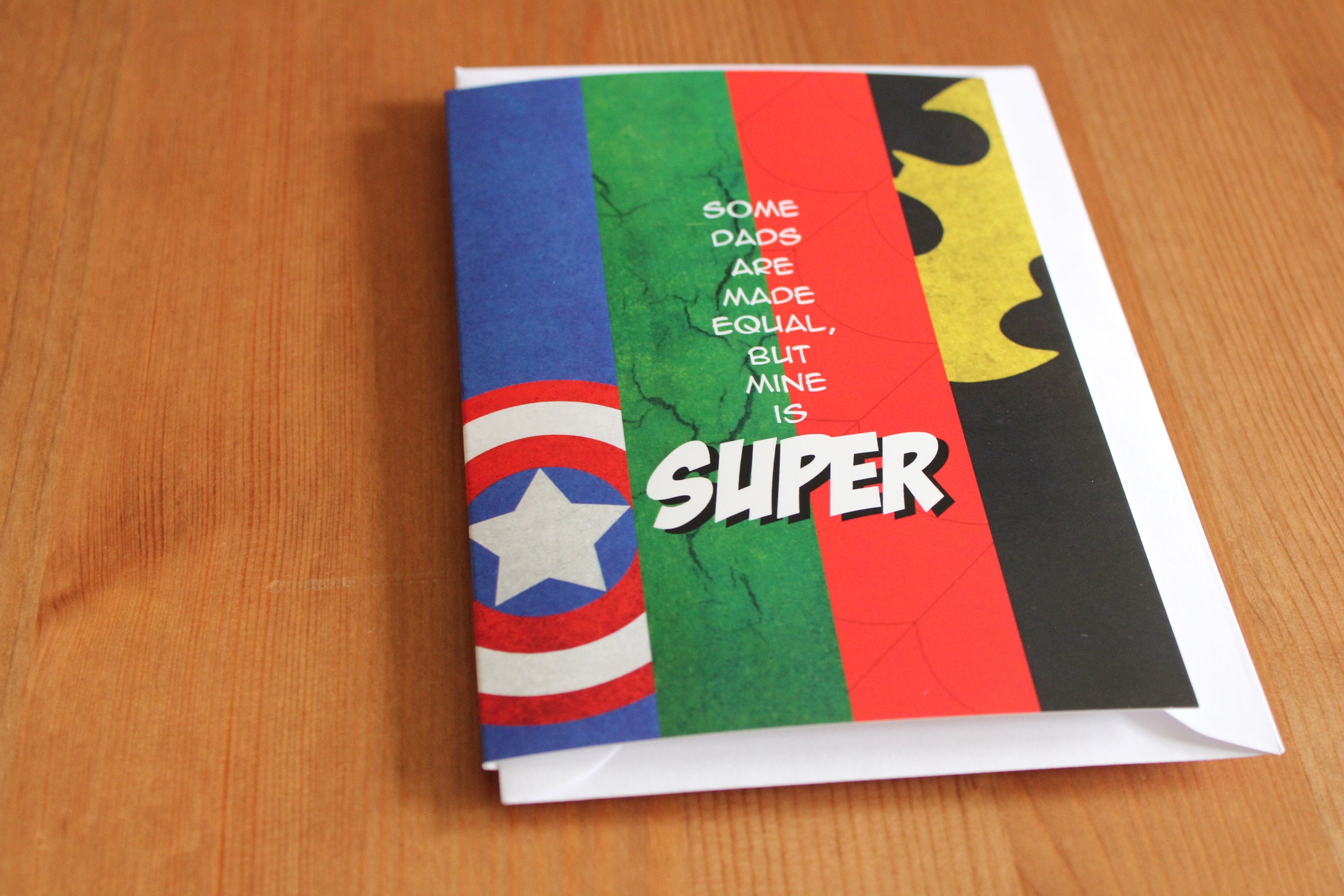 Superhero Father's Day Card Father's Day Card Superhero Birthday Card ...