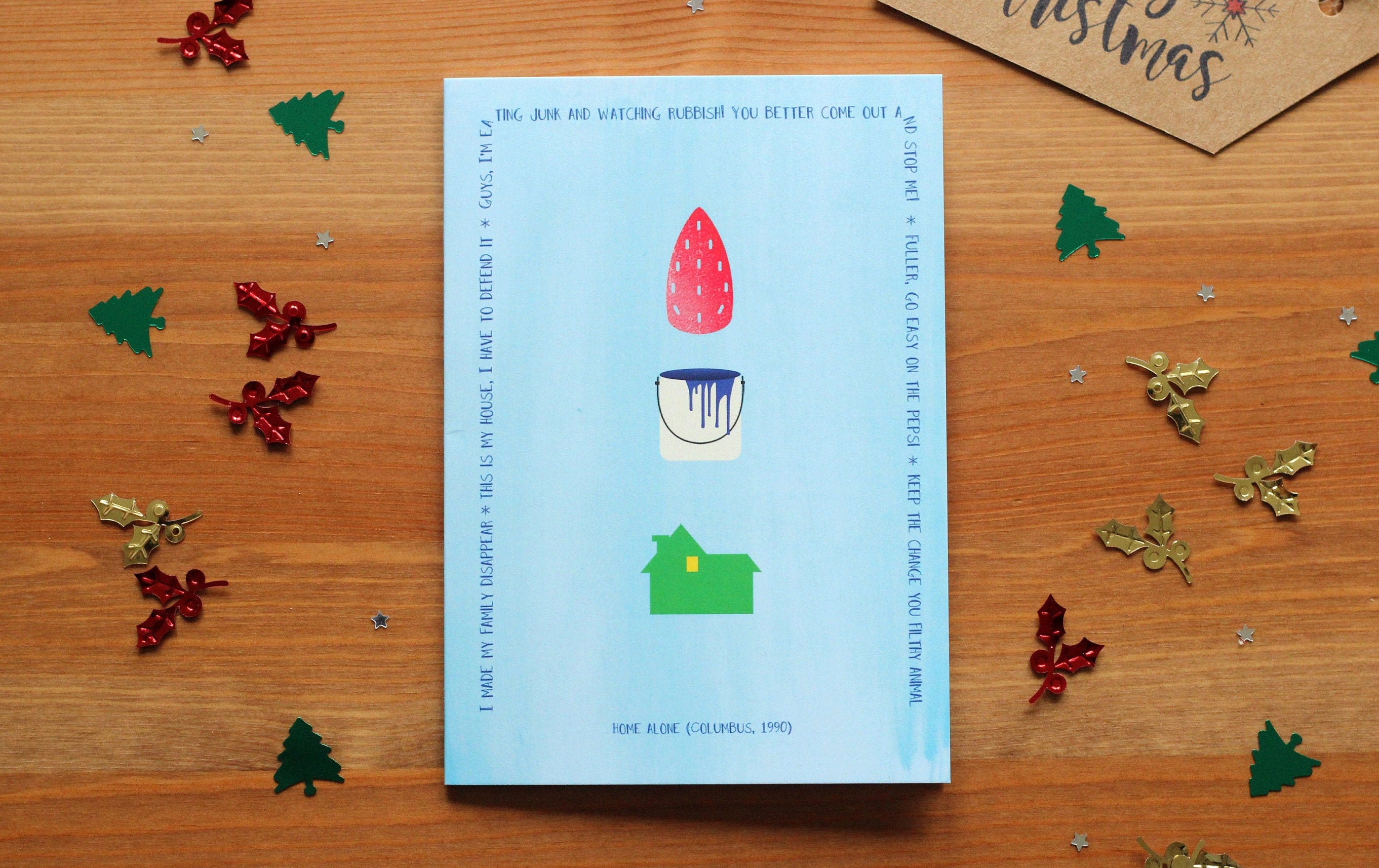 Home Alone Christmas Card Movie Quote Christmas Card Home - Etsy