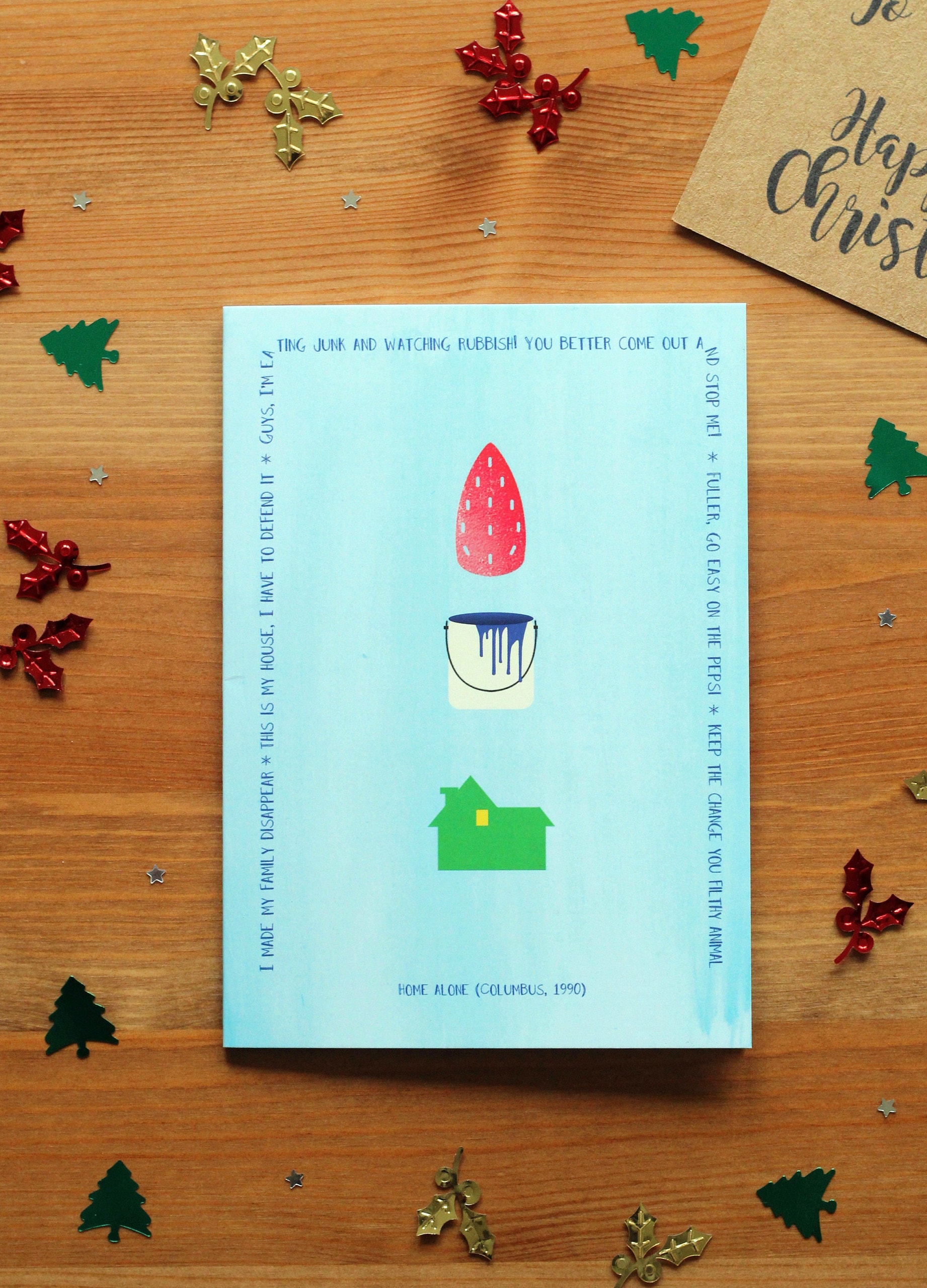 Home Alone Christmas Card Movie Quote Christmas Card Home - Etsy