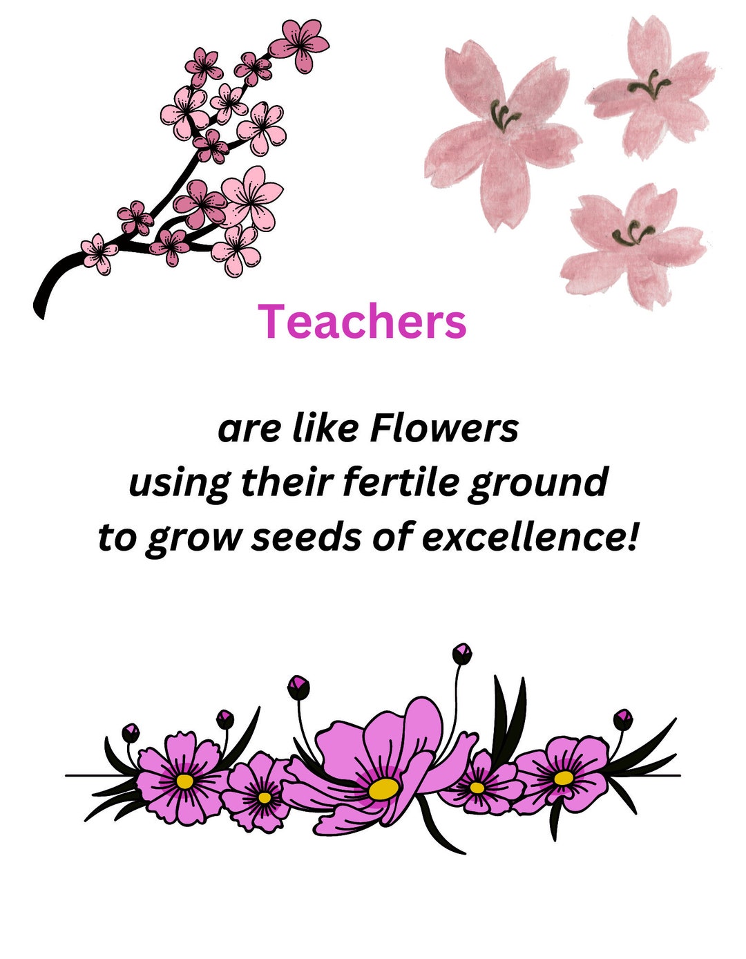 Teacher Appreciation, Teacher, Back to School, Flower - Etsy