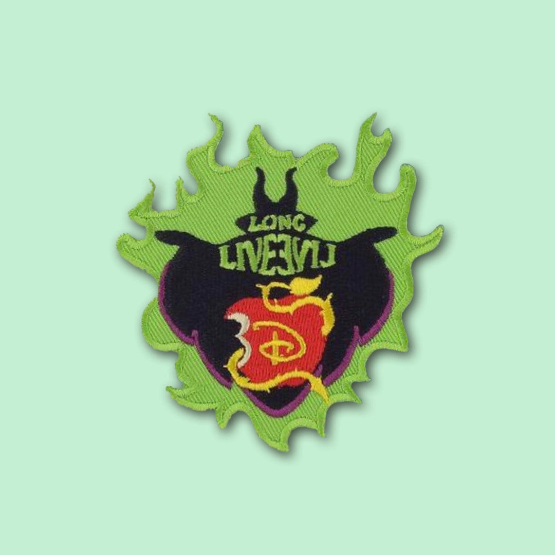 Disney Descendants Inspired mal's Long Live Evil Embroidered Iron-on ...