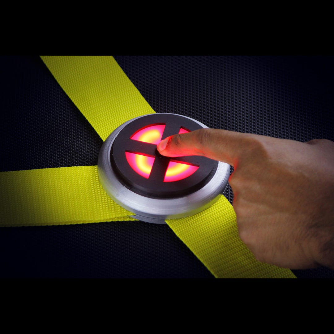 X-men Cyclops 3 Way Belt Fastener - Led Red - Etsy