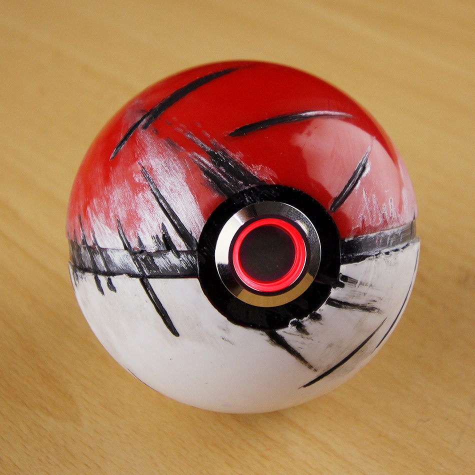 Pokeball Pokemon Pikachu - Worn Style - Realistic on and Off - Etsy