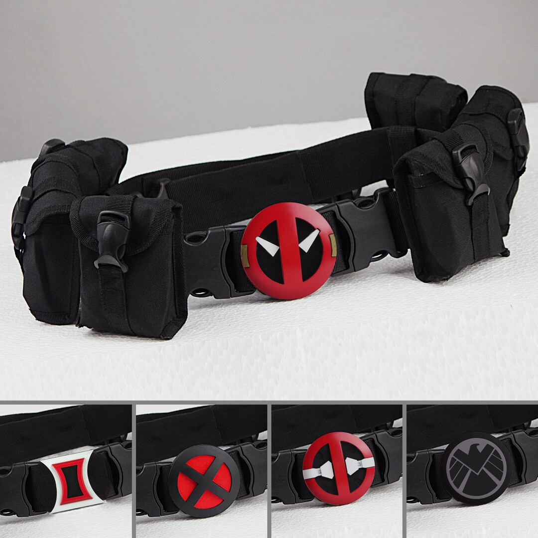 X-men - Deadpool Utility Belt Black V2 - Etsy