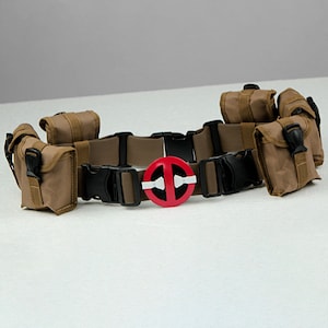 X-men - Deadpool Utility Belt - Light Brown V2 - Etsy