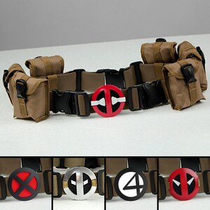 X-men - Deadpool Utility Belt - Light Brown V2 - Etsy