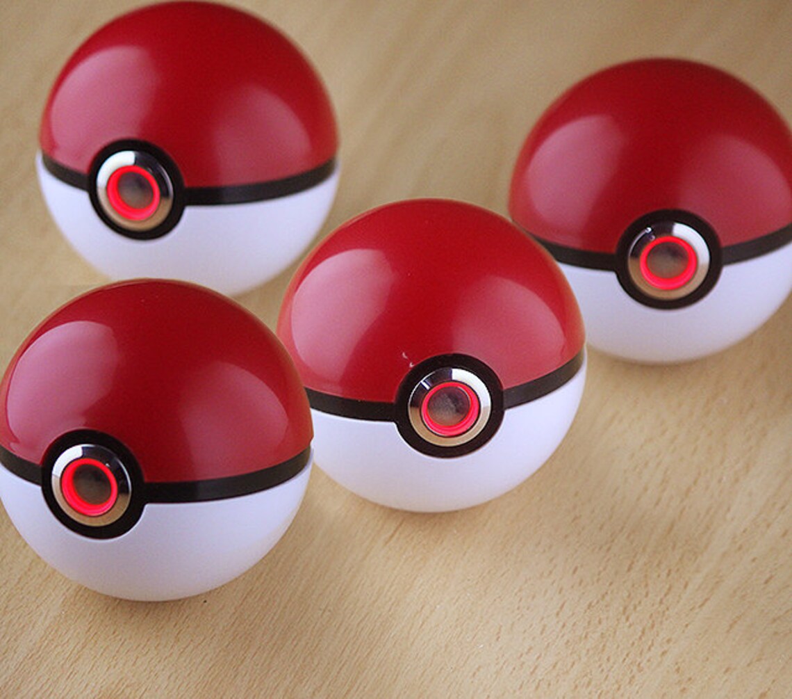 Pokeball Pokemon Pikachu Realistic on and Off - Etsy