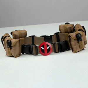 X-men - Deadpool Utility Belt - Light Brown V2 - Etsy