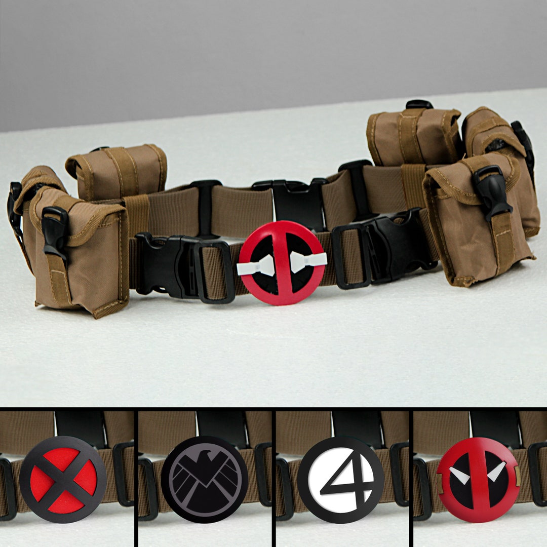 X-men Deadpool Utility Belt Light Brown V2 - Etsy