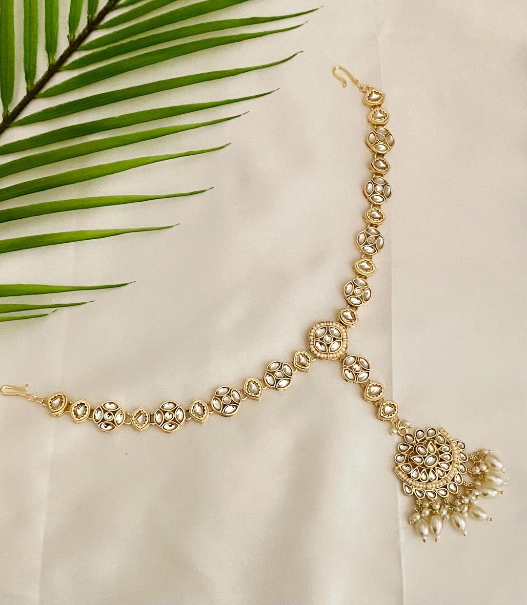 Sheeshphool,kundan Head Band,indian Bridal Sheeshpattis,matha Patti ...
