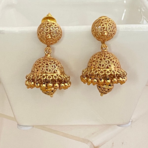 Jhumka Earrings Saree - Etsy