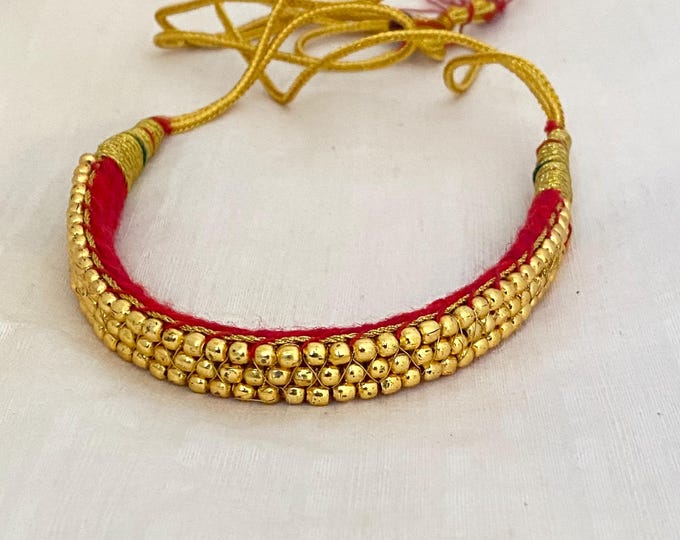 Kolhapuri Thushi Necklace Set,indian Traditional/wedding/ethnic Choker ...