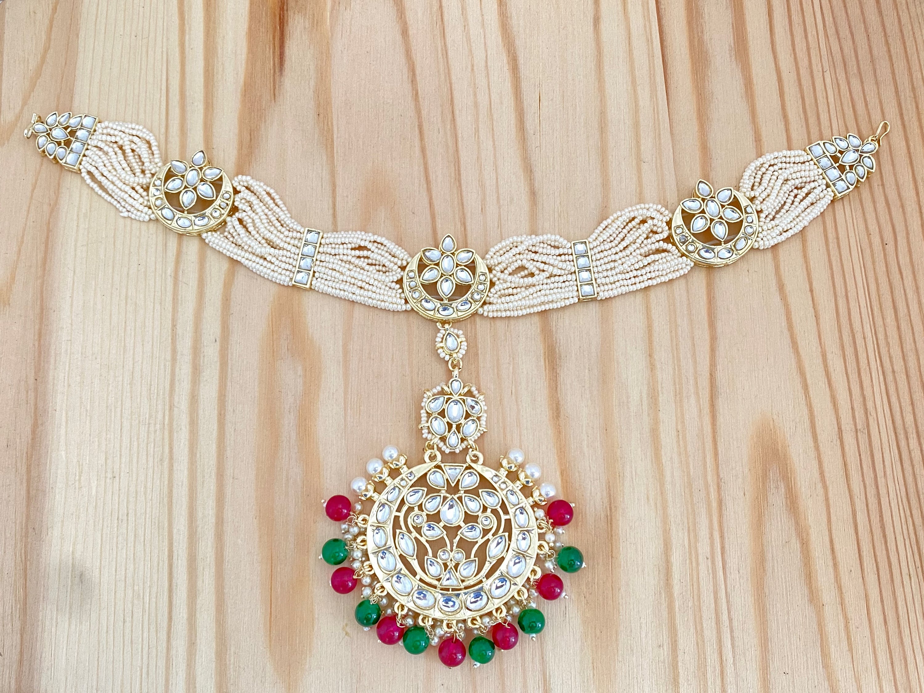 Plumbob Headband Efulgenz Gold Tone Indian Matha Patti - Dubai Style ...