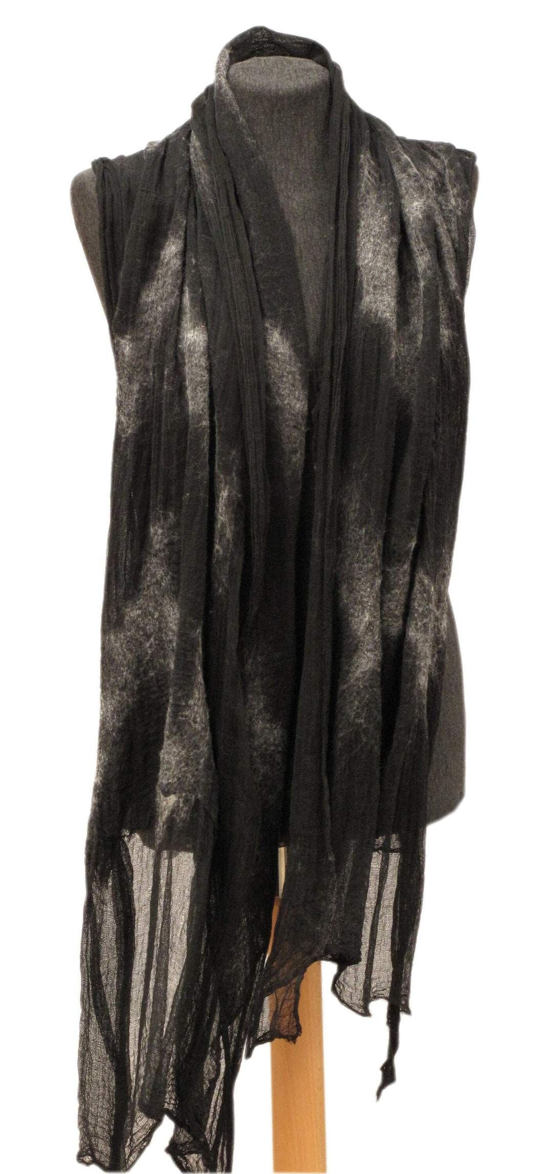 Post Apocalyptic Scarf for Men Oversized Black and White - Etsy