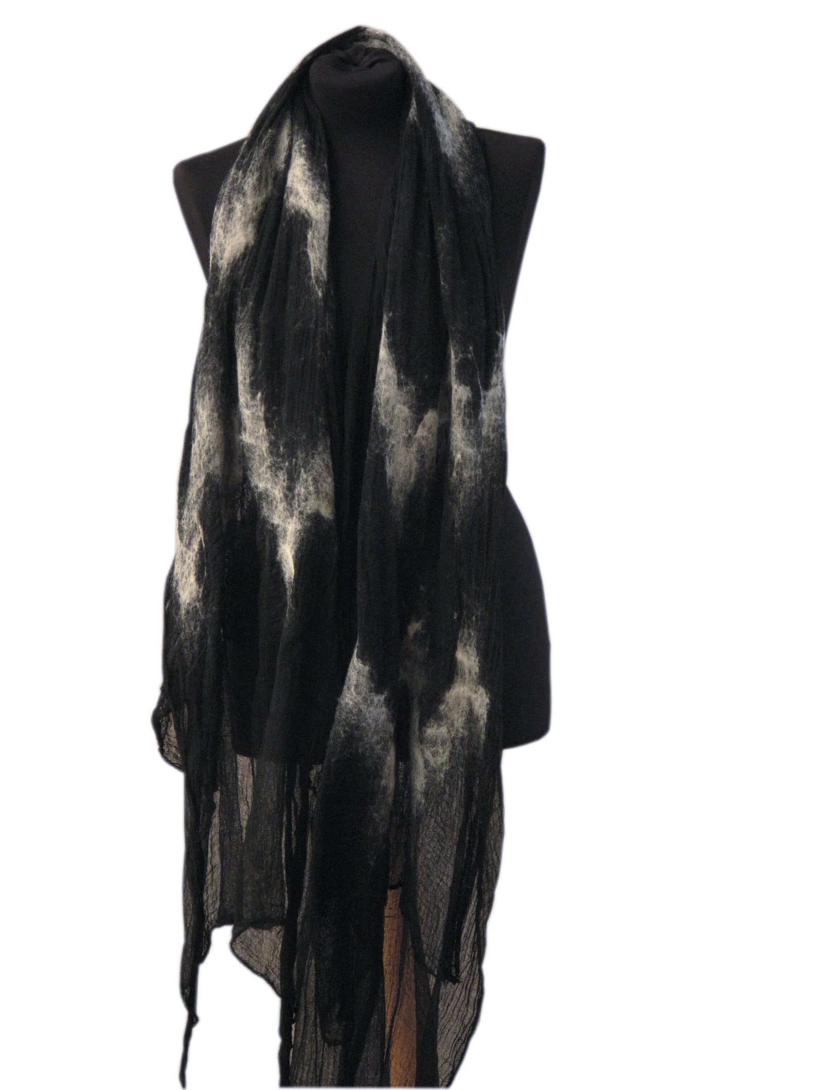 Post Apocalyptic Scarf for Men Oversized Black and White - Etsy