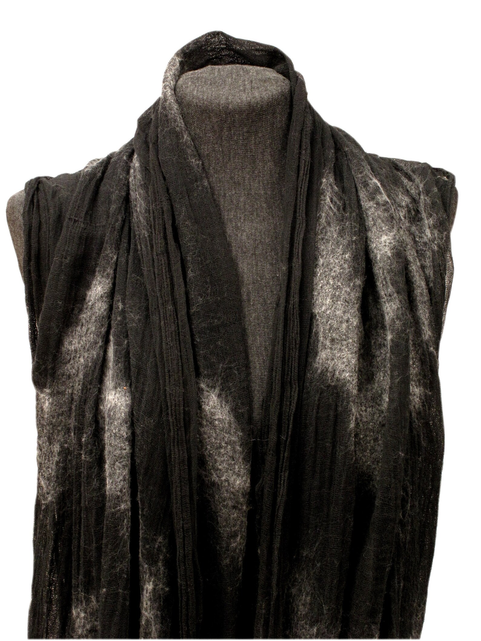 Post Apocalyptic Scarf for Men Oversized Black and White - Etsy