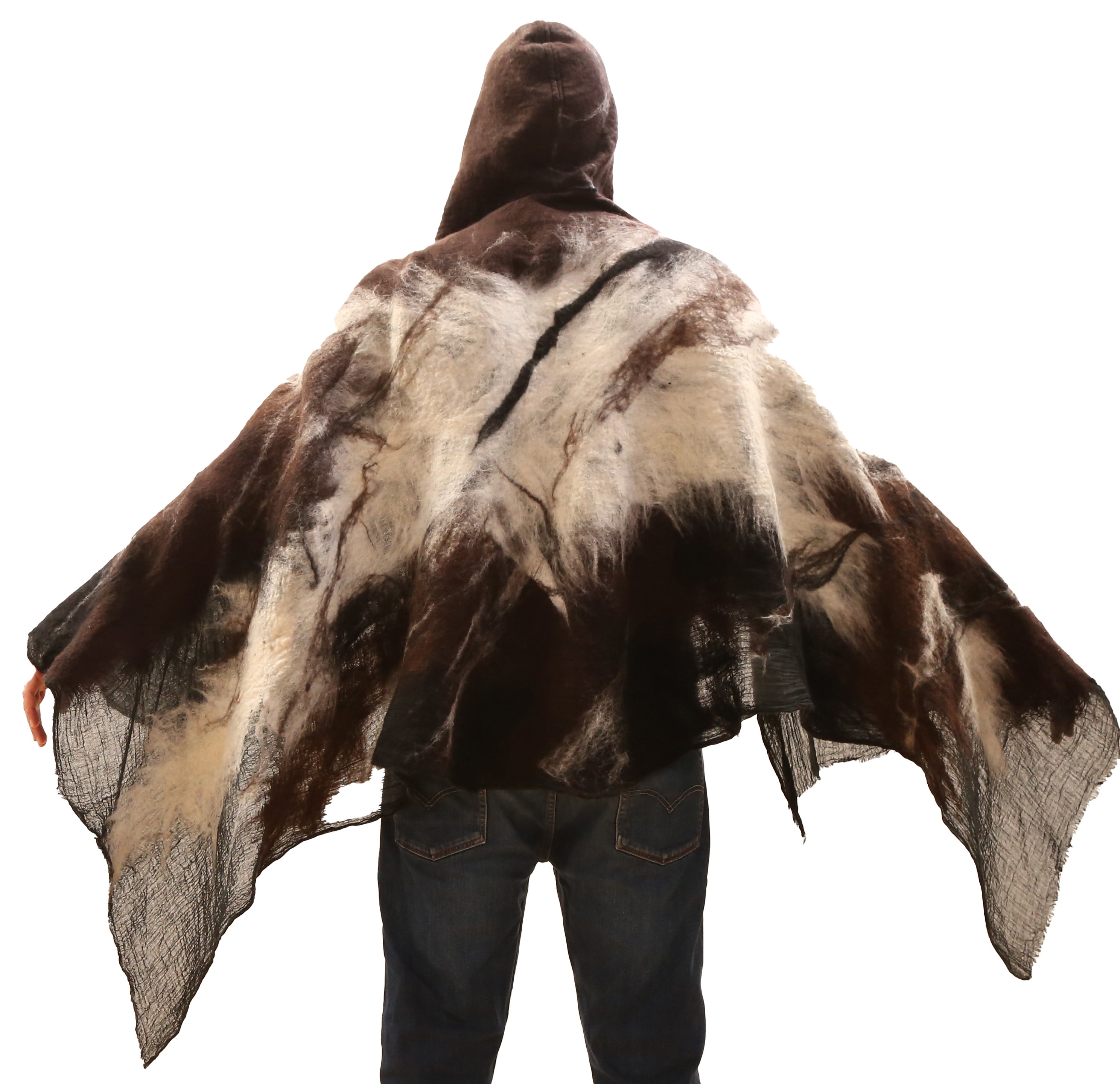 Pagan Poncho/ Wrap/ Scarf/ Shawl for Men, Earthy Men Hooded Scarf Wrap ...