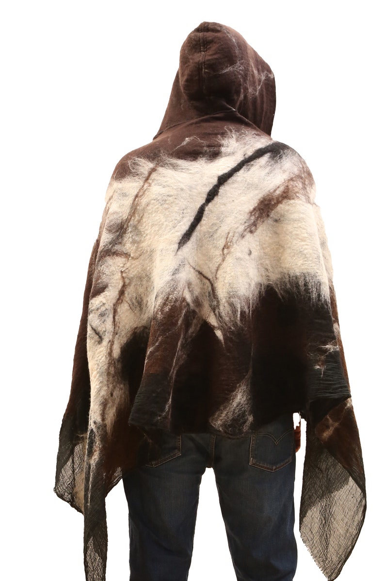 Pagan Poncho/ Wrap/ Scarf/ Shawl for Men, Earthy Men Hooded Scarf Wrap ...