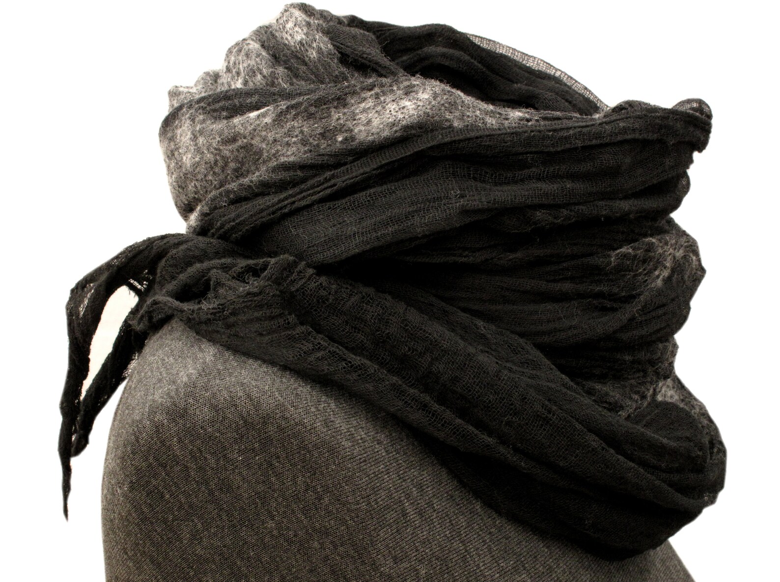 Post Apocalyptic Scarf for Men Oversized Black and White - Etsy