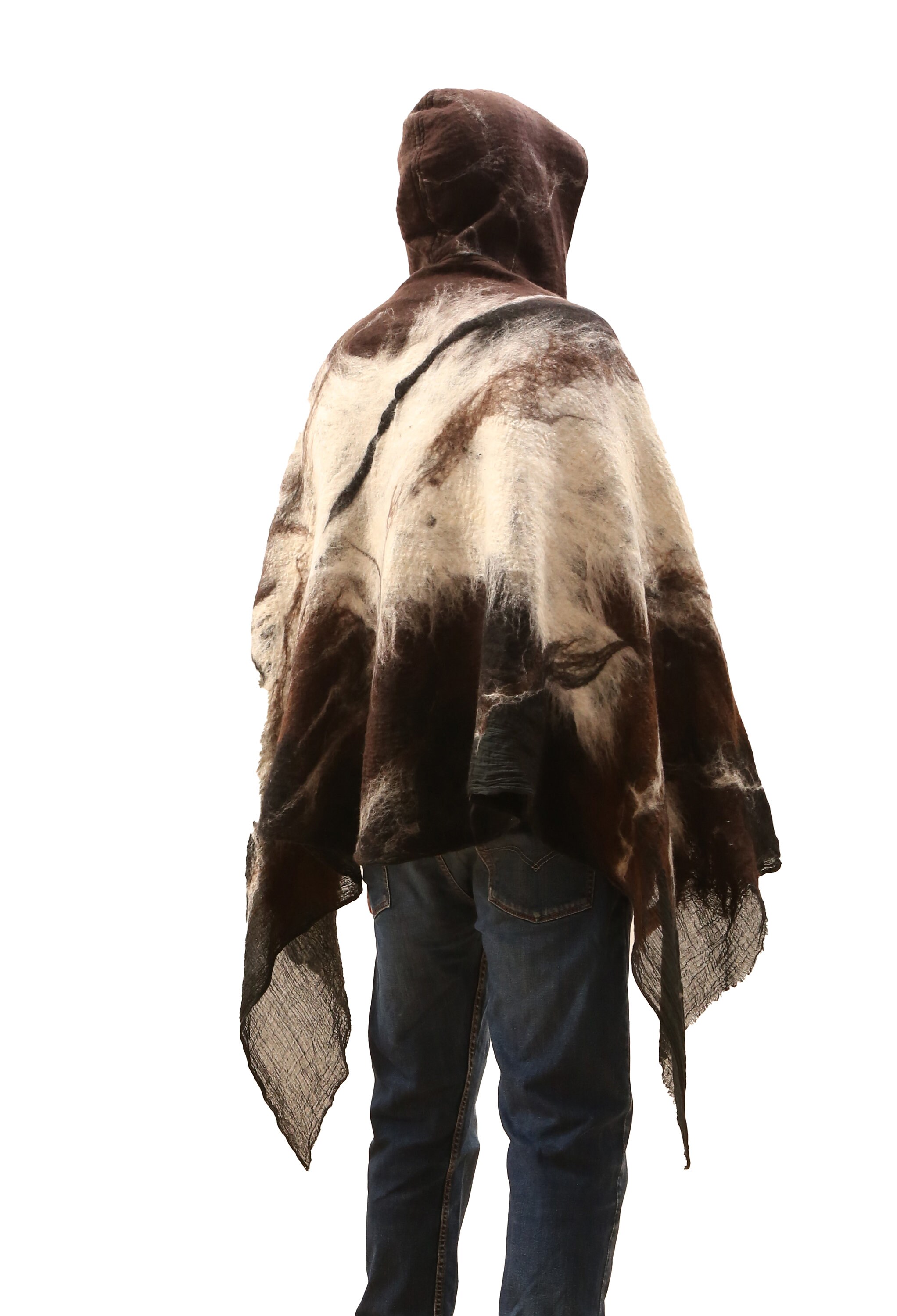 Pagan Poncho/ Wrap/ Scarf/ Shawl for Men, Earthy Men Hooded Scarf Wrap ...