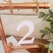 10 Pk. COPPER TABLE NUMBER Stand/display tripod - Etsy