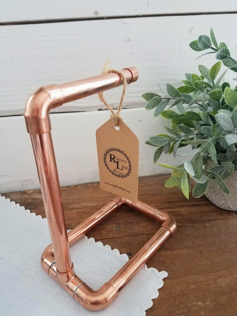 COPPER TABLE NUMBER Stand/display • Rectangle Base - Tall Version ...