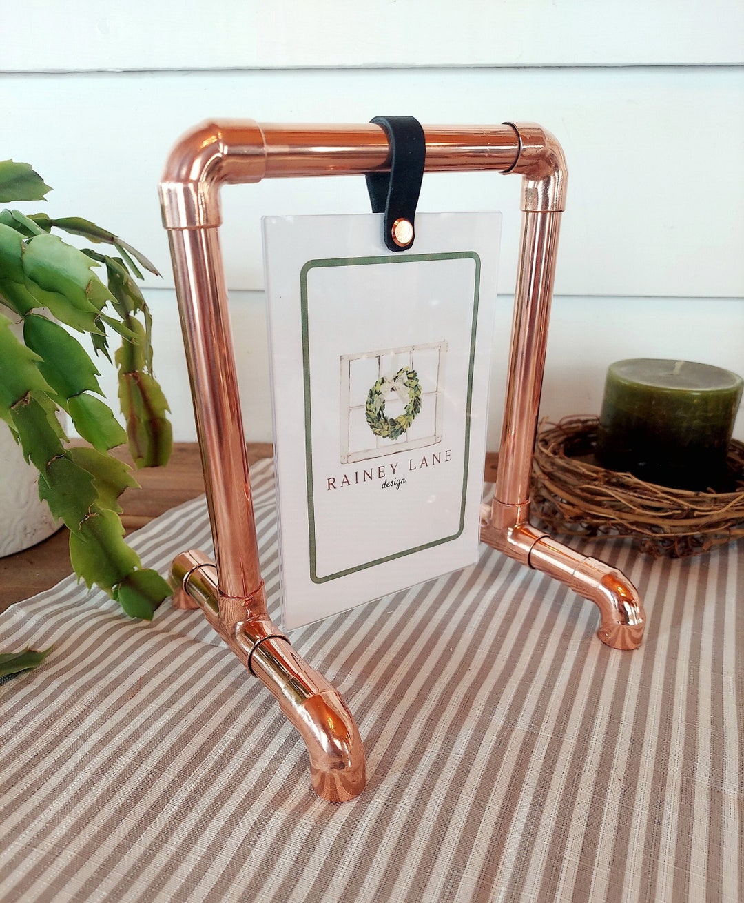 NEW! Our "original" Copper Photo FRAME • Customize Hanger! • Two-sided ...