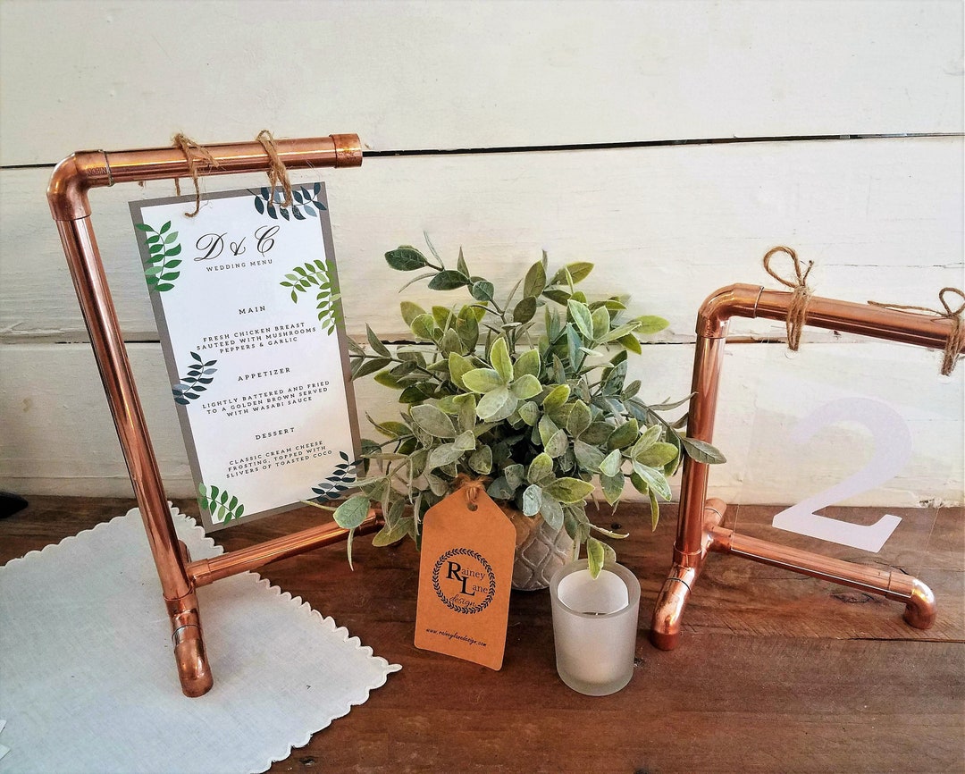 10 Pk.* COPPER TABLE NUMBER Stand/display •"tripod Base" - Short ...