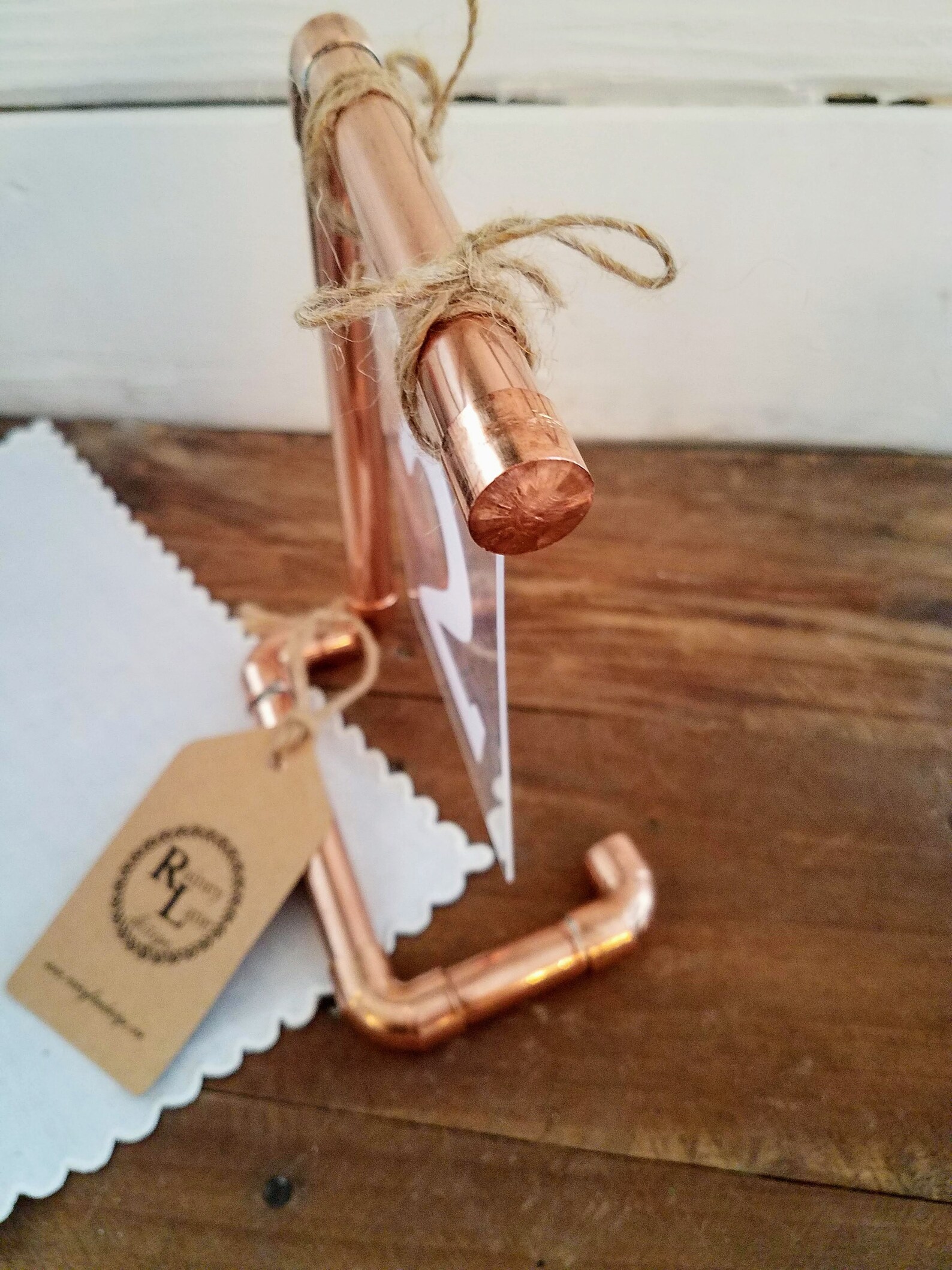 COPPER TABLE NUMBER Stand/display s-frame Tall | Etsy