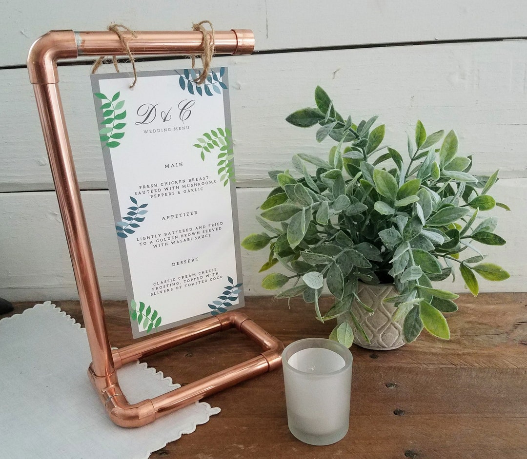 COPPER TABLE NUMBER Stand/display • Rectangle Base - Tall Version ...