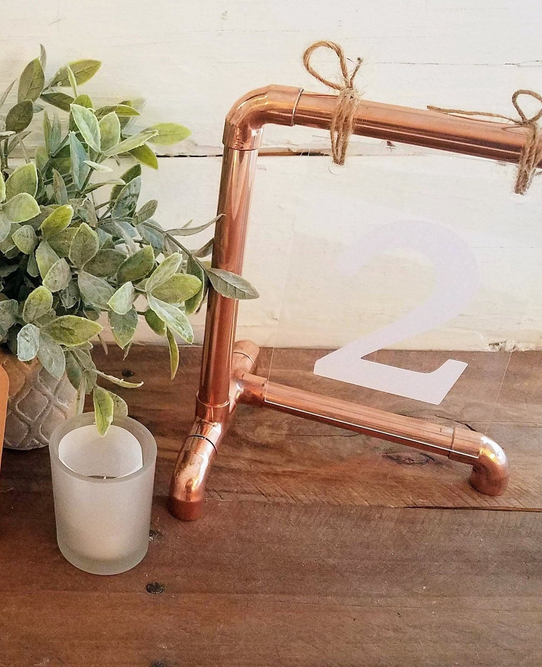 COPPER TABLE NUMBER Stand/display • Tripod Base - Short Version ...