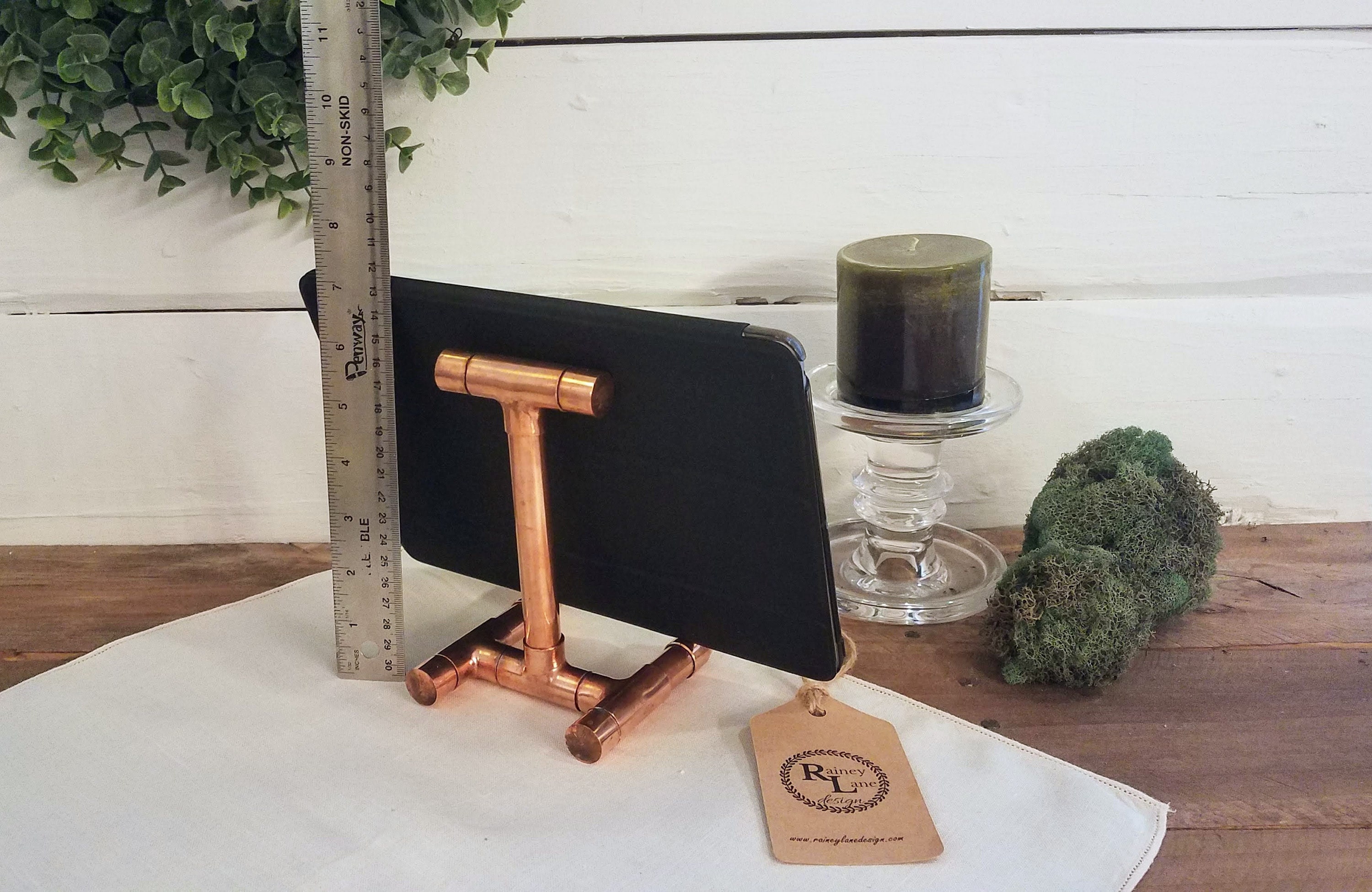 Multi-functional, Real COPPER TABLET STAND • 7th or 22nd Anniversary ...