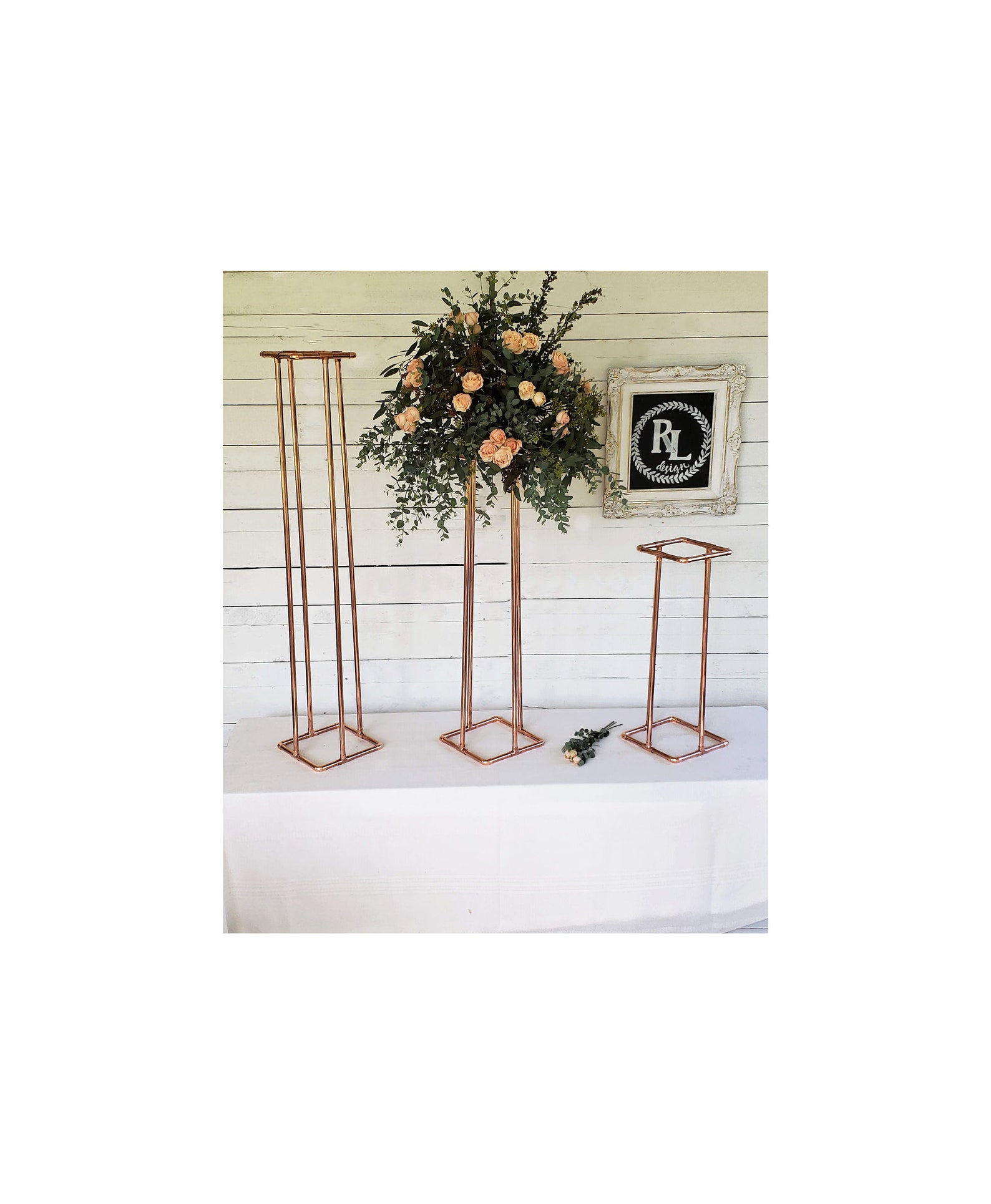 COPPER Bouquet Riser slightly Tapered 8.25 Top 4 - Etsy