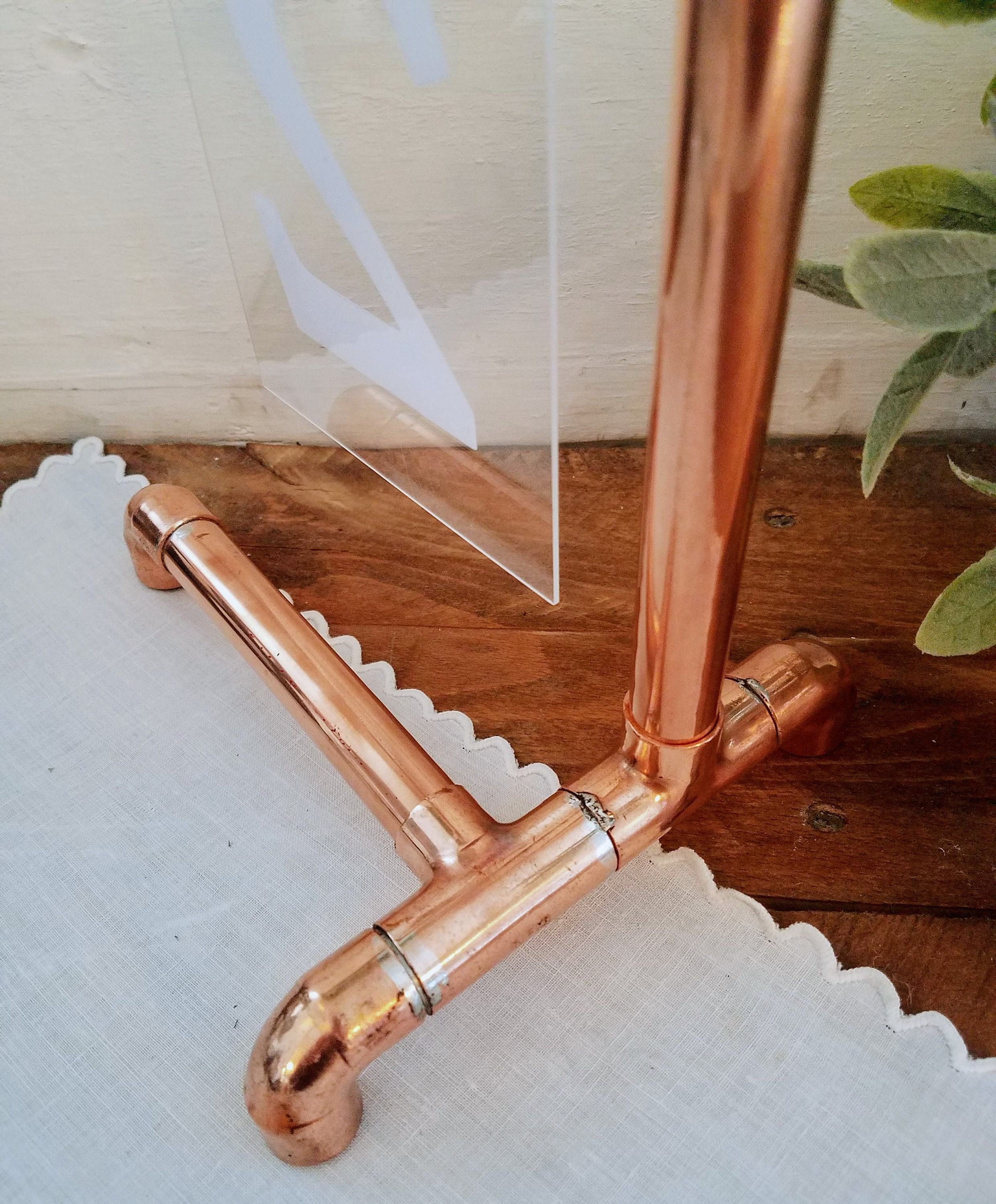 10 Pk.* COPPER TABLE NUMBER Stand/display •"tripod Base" - Short ...