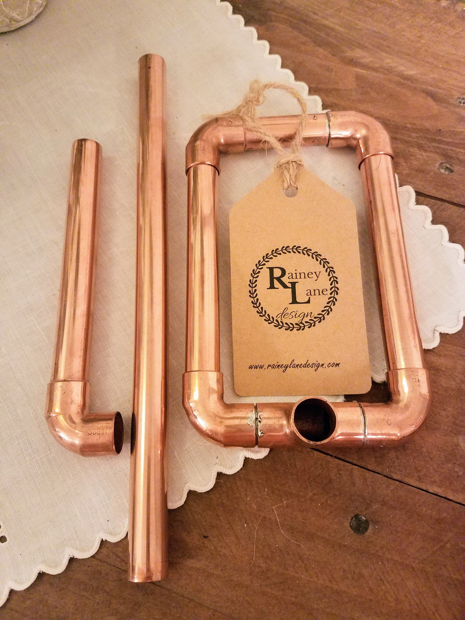 COPPER TABLE NUMBER Stand/display • Rectangle Base - Tall Version ...