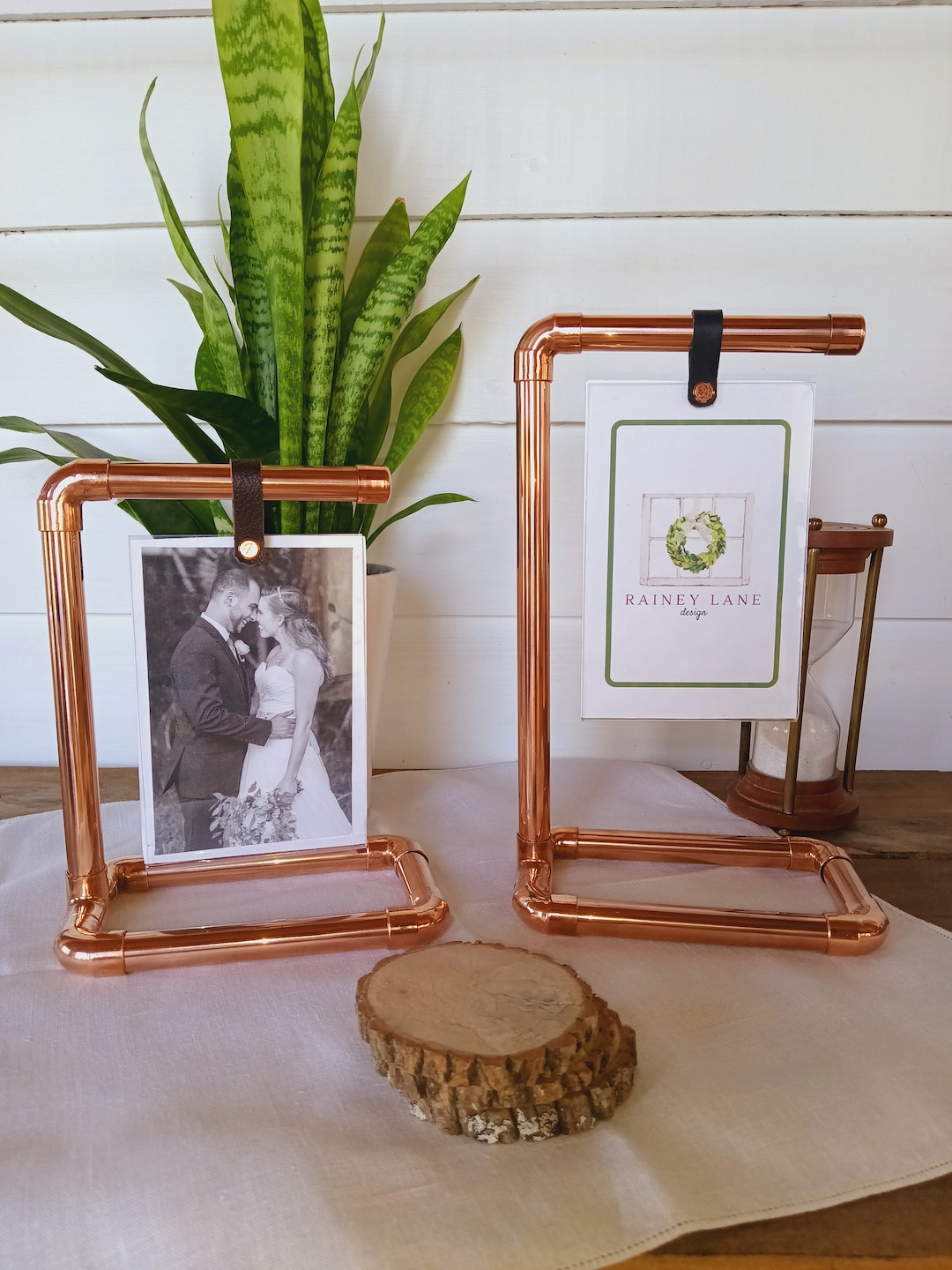 7th and 22nd Anniversary 4x6" Real Copper Photo Frame • Rectangle Base ...