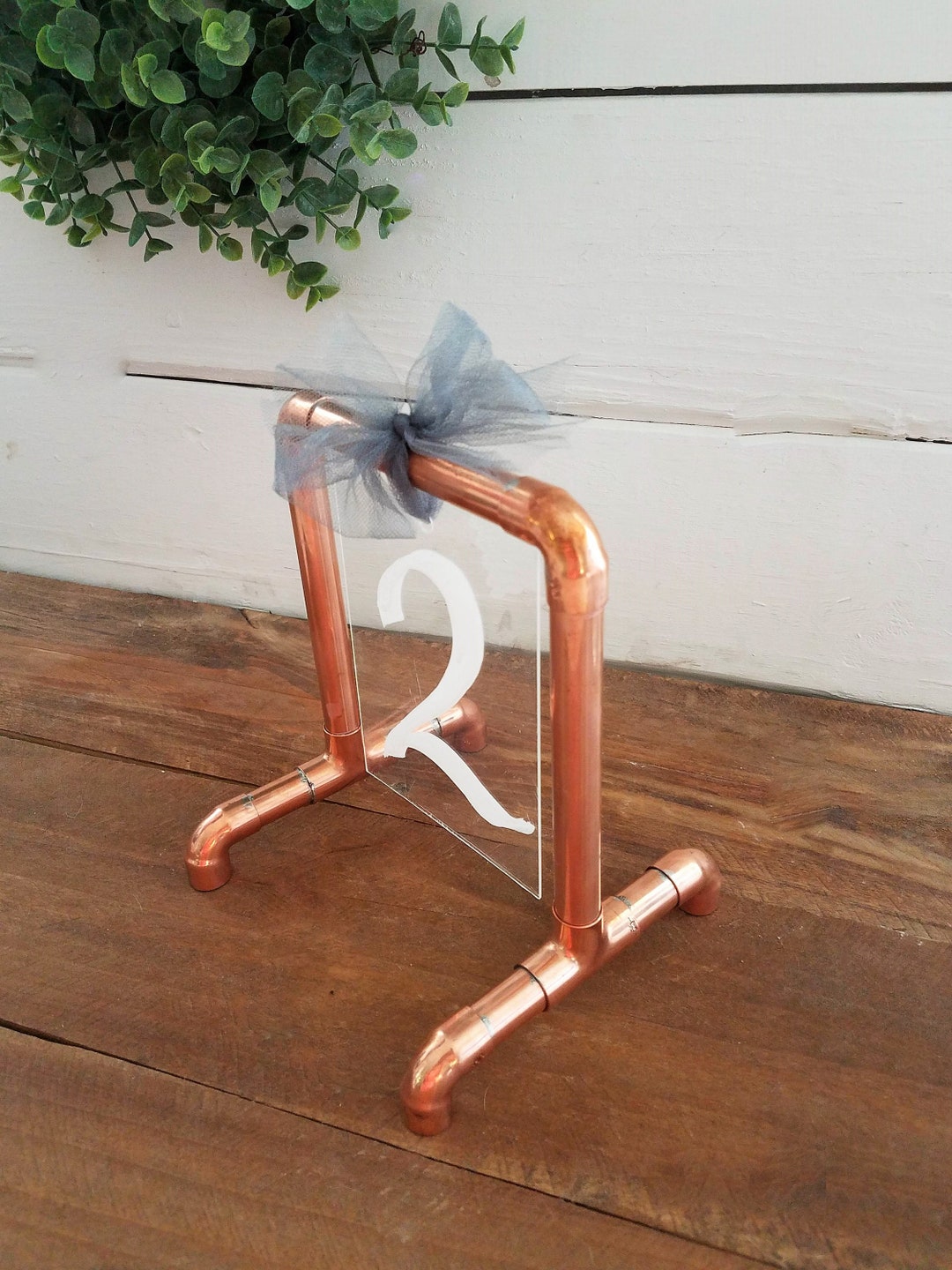 COPPER TABLE NUMBER Stand/display/frame • Perfect for Events: Wedding ...