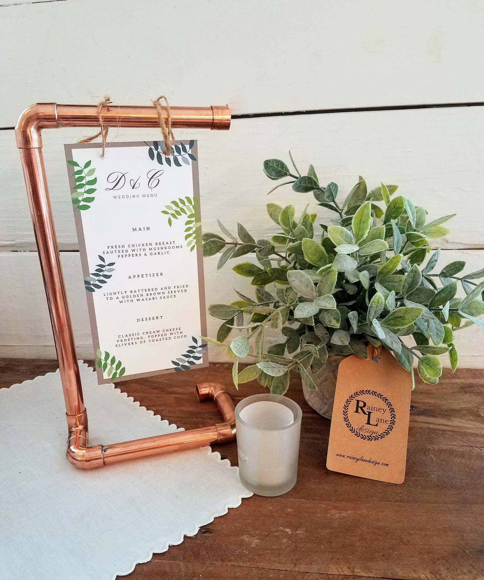 COPPER TABLE NUMBER Stand/display s-frame Tall | Etsy