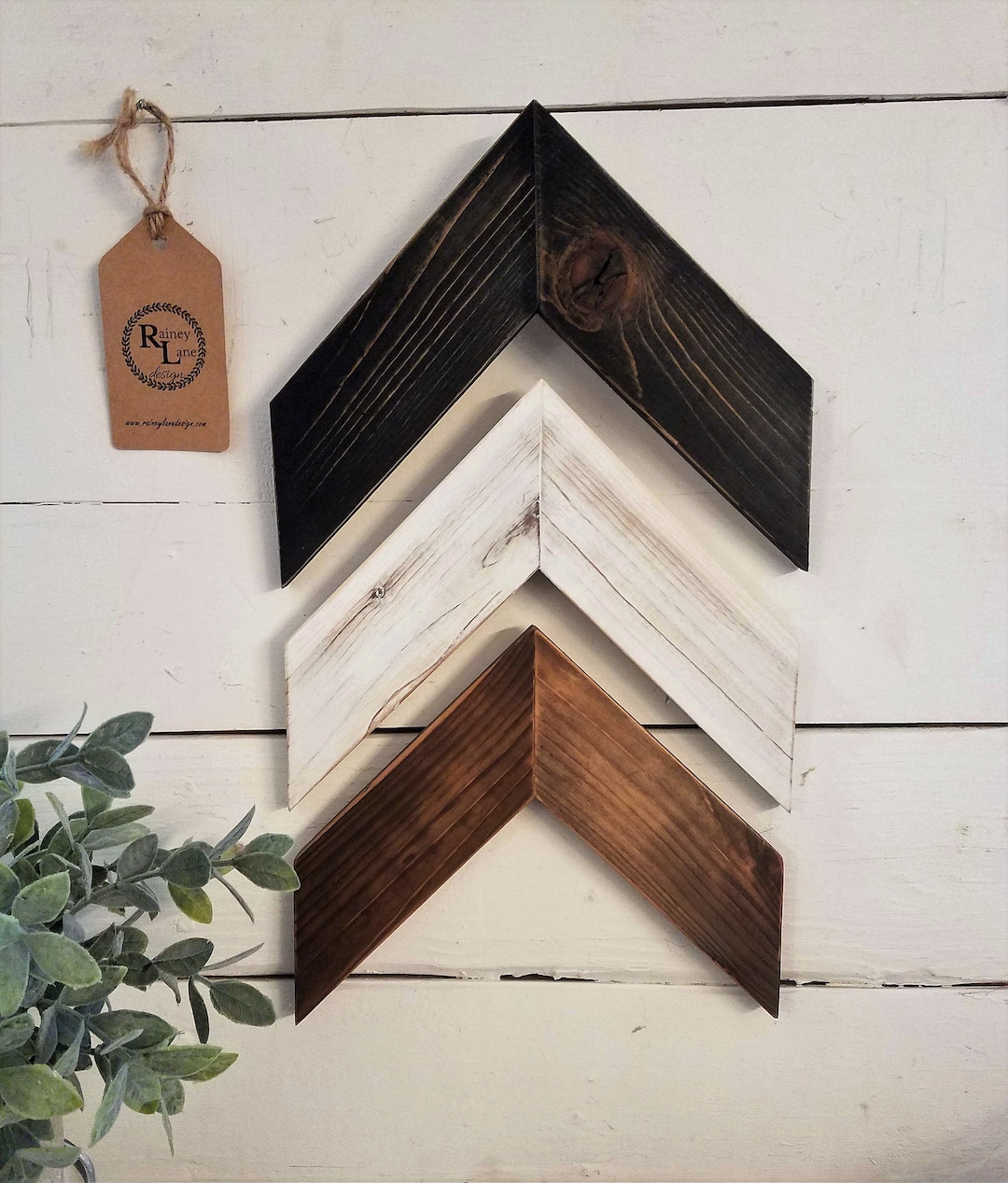 Rustic CHEVRON / ARROW Wall Decor • Handmade, Solid Cedar & Paint/stain ...