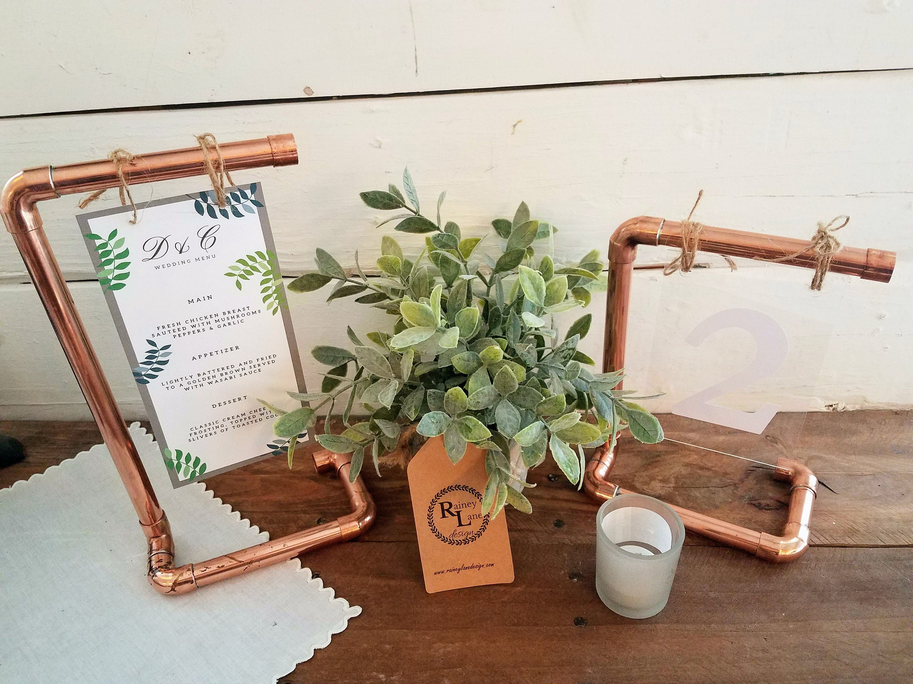 COPPER TABLE NUMBER Stand/Display/Frame S-FRaME | Etsy