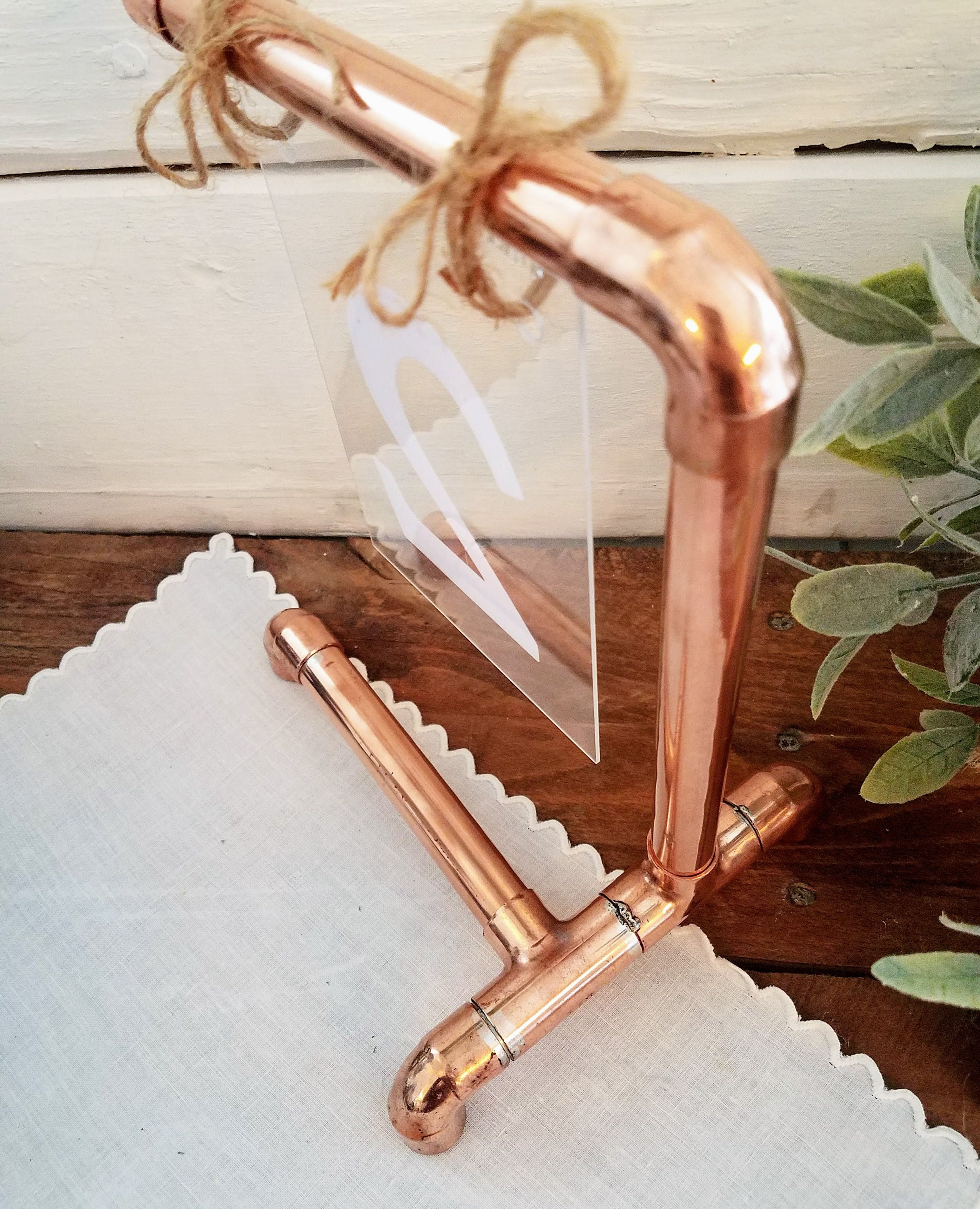 10 Pk.* COPPER TABLE NUMBER Stand/display •"tripod Base" - Short ...